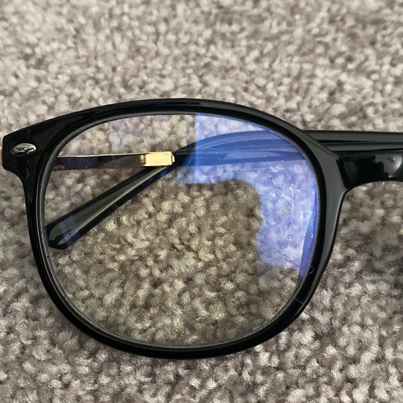 Accessories | Klassy Blue Ray Glasses In Black | Poshmark
